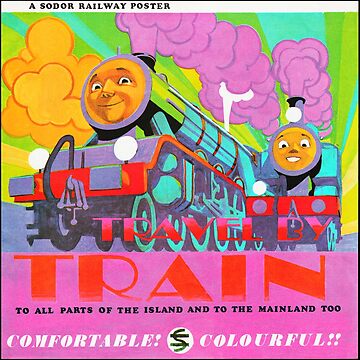 "A Sodor Railway Poster" Art Board Print for Sale by sleepyhenry ...