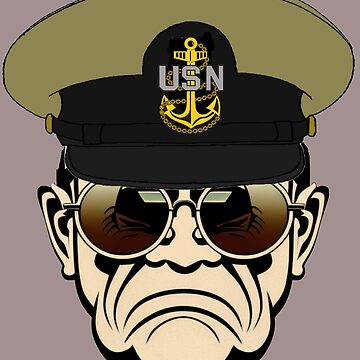 "Grumpy Old Chief" Sticker for Sale by ronfster | Redbubble