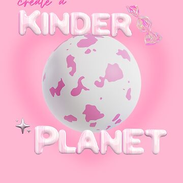 "Create a Kinder Planet- 3D Pink Design" Sticker for Sale by ...