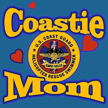 "Coastie Mom [Rescue Swimmer Patch]" Sticker for Sale by ...