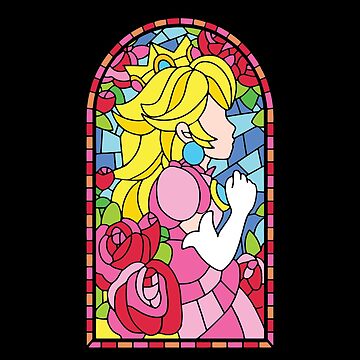 "Princess Peach Stained Glass Window" Magnet for Sale by LuisDiaz987 ...