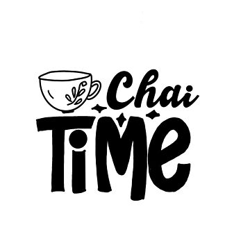 " Chai Time " Sticker for Sale by creativepod | Redbubble