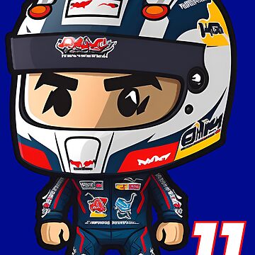 Pegatina for Sale con la obra «Sergio Pérez: ¡El Maverick mexicano ...