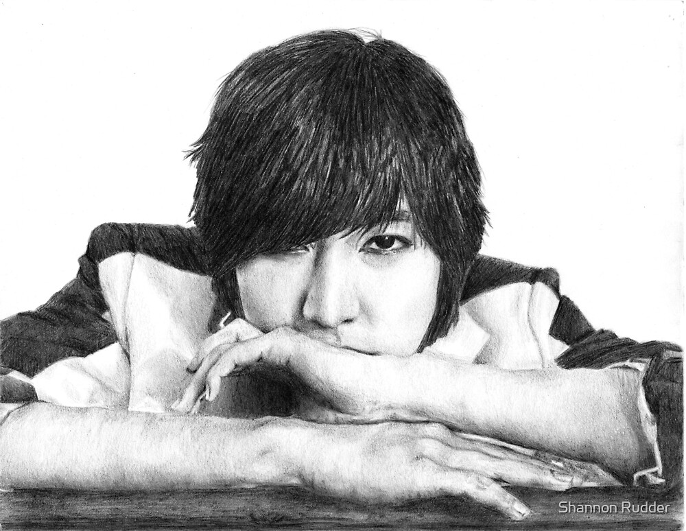 "Lee Min Ho Drawing" by Shannon Rudder | Redbubble