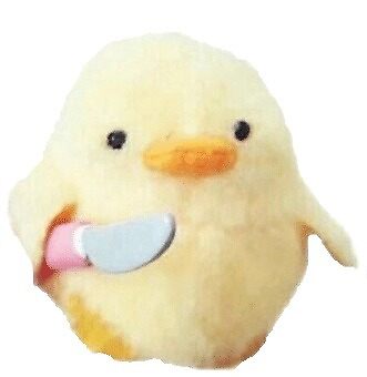 "Chicken with a knife meme" by Rooox | Redbubble