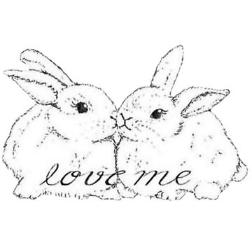 "Coquette bunny " Sticker for Sale by Pixiedrop | Redbubble