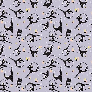 "Hoopla Hoopla - art deco acrobat burlesque ladies swinging in hoops ...