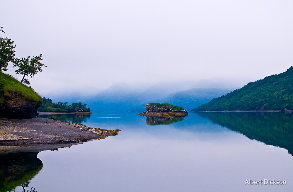 "Amook Pass, Uyak Bay" by Albert Dickson | Redbubble