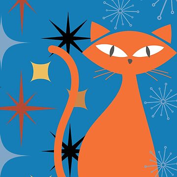 "mid century modern, atomic cats, atomic cat, 1950’s, kitty, popular ...