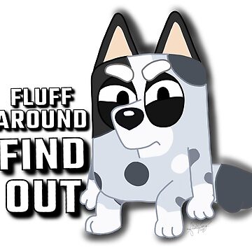 "Fluff Around" Sticker for Sale by DinoDuckie | Redbubble