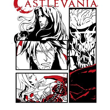 "Castlevania Black & White Comic Panels" Essential T-Shirt for Sale by ...