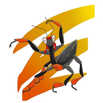 "Kung fu Mantis" Sticker for Sale by Mikeala Dion | Redbubble