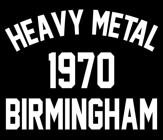"Heavy Metal 1970 Birmingham" Posters by PSstudio | Redbubble