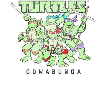 "Teenage Mutant Ninja Turtles Faded Cowabunga" Classic T-Shirt for Sale ...