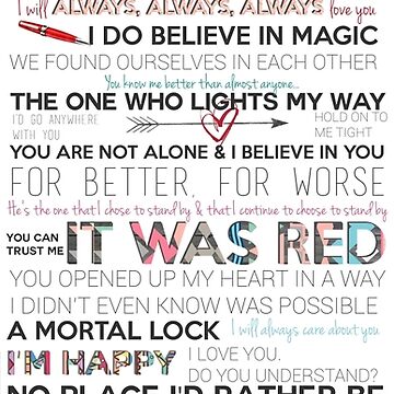 "Olicity Quotes S1-S6" Sticker for Sale by GirlWednesday32 | Redbubble