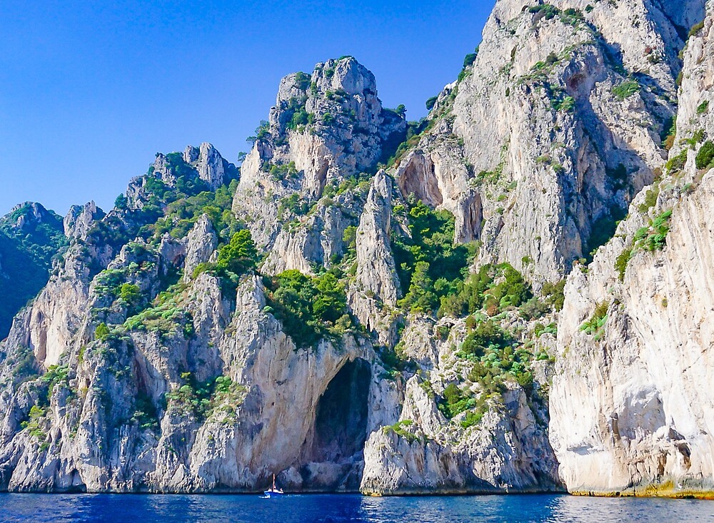 "The White Grotto of the island of Capri, Italy #art #landscape #decor ...