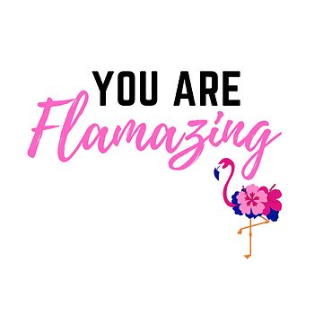 "you are flamazing " Sticker for Sale by moredes | Redbubble