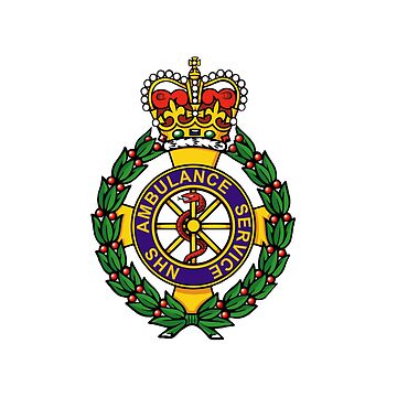 "Uk ambulance service paramedics NHS logo" Sticker for Sale by ...