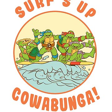 "Teenage Mutant Ninja Turtles Surf's Up Circle Group Poster" Classic T ...
