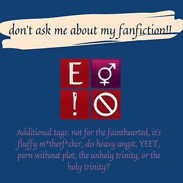 "AO3 Fanfiction Writer and Tags " Sticker for Sale by gondax46 | Redbubble