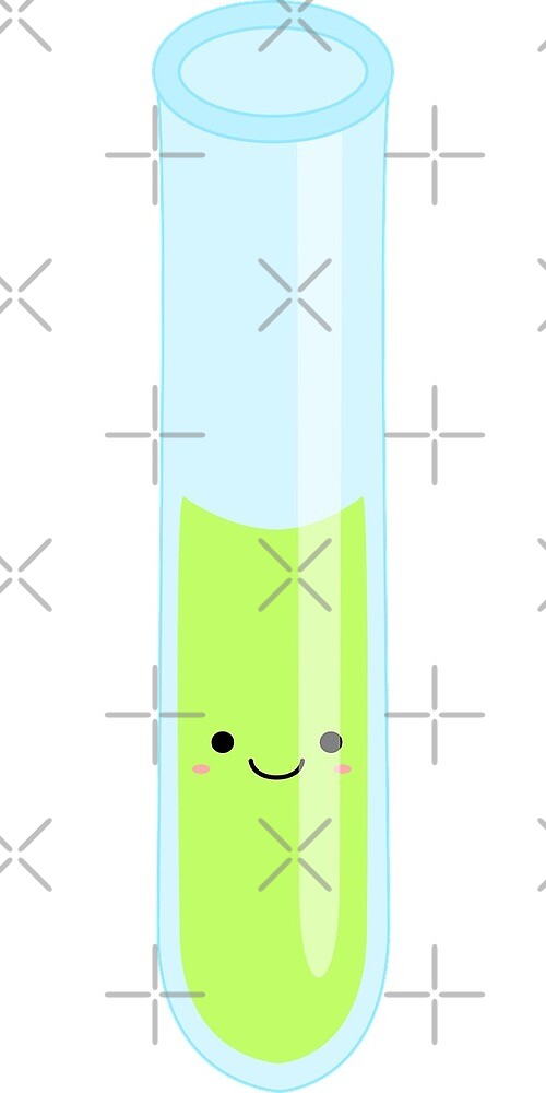 "Kawaii Test Tube" by Zipzadoo | Redbubble