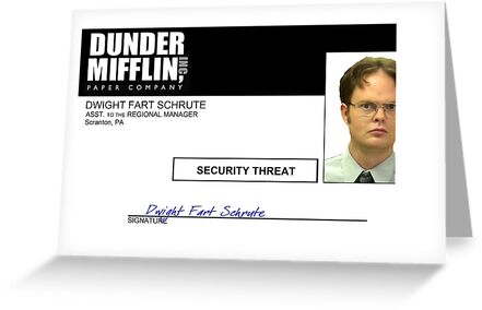 Dwight Schrute Name Tag