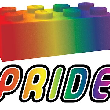 "Brick Pride" Sticker for Sale by RainbowOtter | Redbubble