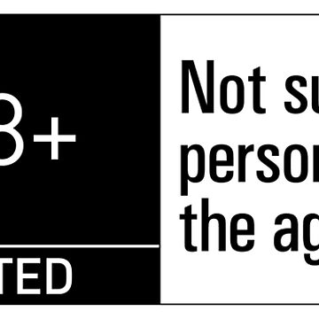 "Classified: Not suitable for persons under the age of 18" Sticker for ...