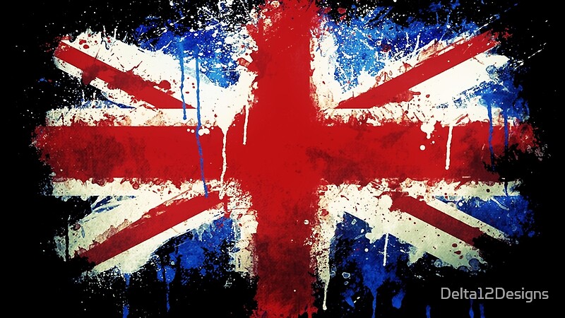 "Splattered Union Jack" by Delta12Designs | Redbubble