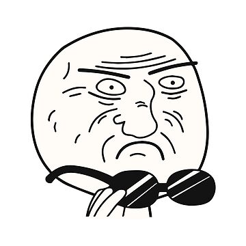 "Meme Face" Sticker for Sale by seelee123 | Redbubble