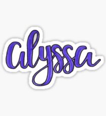 Alyssa Stickers | Redbubble