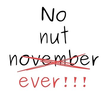 "No Nut November (EVER) Peanut allergy" Sticker for Sale by gkwhis ...
