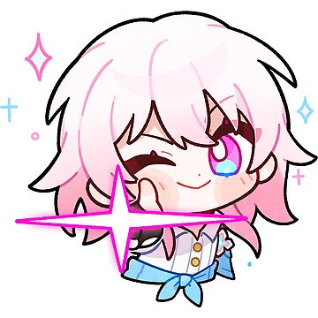 "March 7th Honkai Star Rail Cute Chibi Sticker" Sticker for Sale by ...