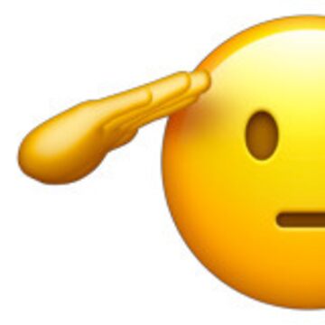 "Salute Emoji" Sticker for Sale by laceyng | Redbubble