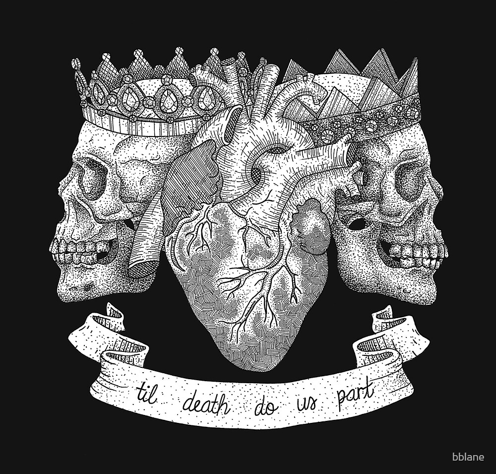 "'Til Death Do Us Part, Life and Death Illustration" by bblane | Redbubble