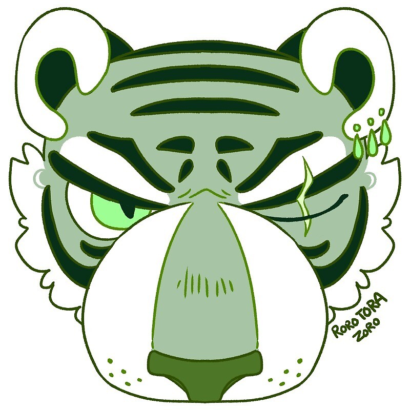 "ANIMAL! Roronoa Zoro" by toffmikin | Redbubble