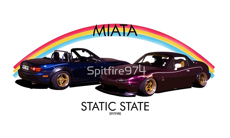 "MIATA - STATIC STATE" by Spitfire974 | Redbubble