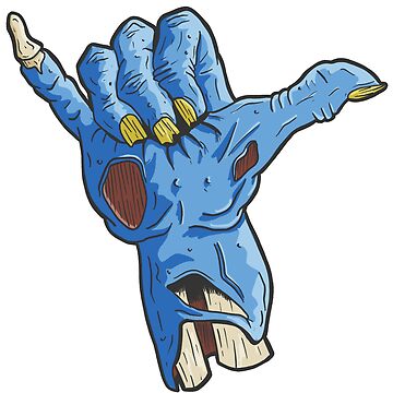 "Zombie Shaka" Sticker for Sale by Vonhearse | Redbubble