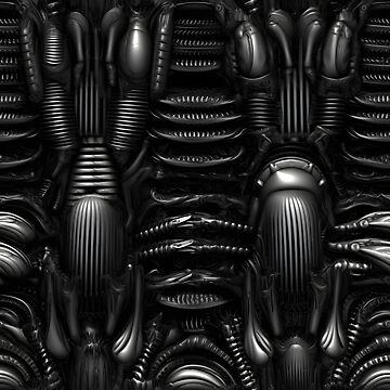 "Obsidian Alien Exoskeleton - Seamless" Sticker for Sale by ...