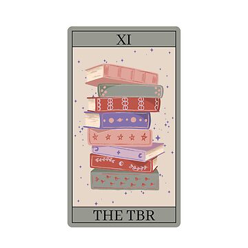 "TBR Tarot Card - Reader - Book Sticker" Sticker for Sale by StickEmUpp ...
