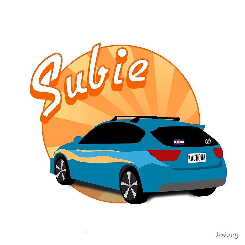 "Blue Subie" by Jasbury | Redbubble