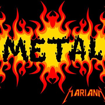 "Heavy Metal Flames Rock and Roll Music Mariann" Poster for Sale by ...