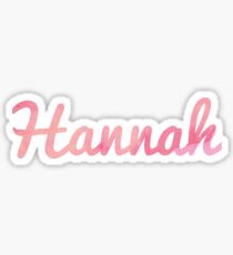 Hannah: Stickers | Redbubble