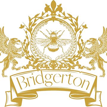 "Bridgerton Crest with griffins" Sticker by Leyzel | Redbubble