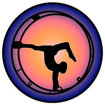 "German Wheel Circus Artist" Sticker for Sale by Brinasnw | Redbubble