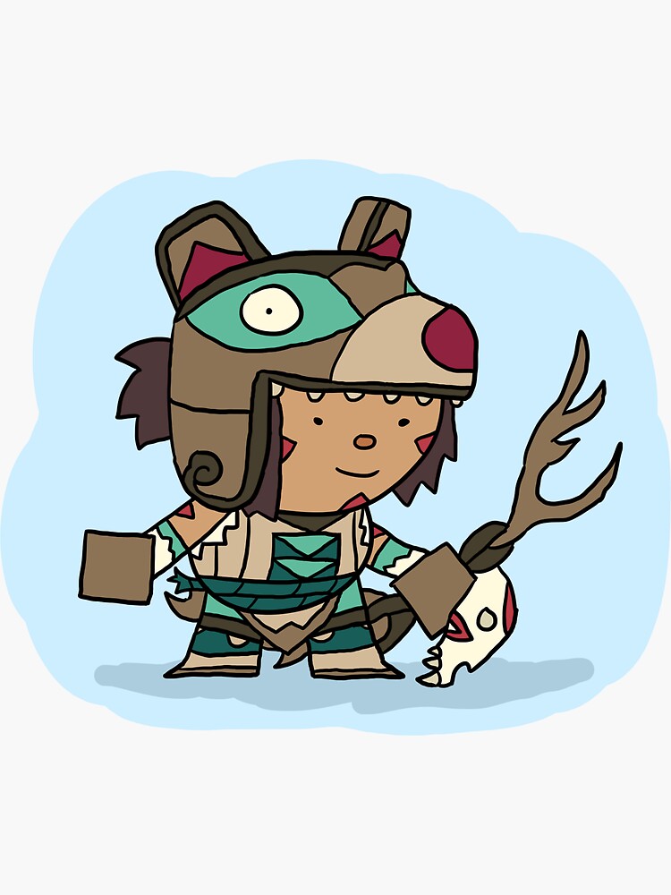 Brawlhalla Huntress Kaya Sticker By Clunse Redbubble