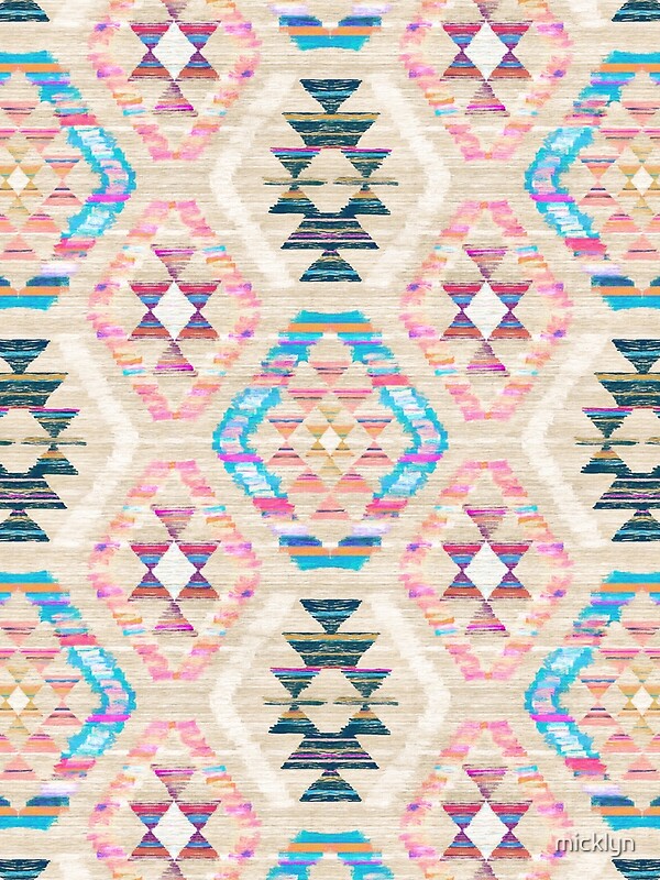 "Woven Textured Pastel Kilim Pattern" by micklyn | Redbubble