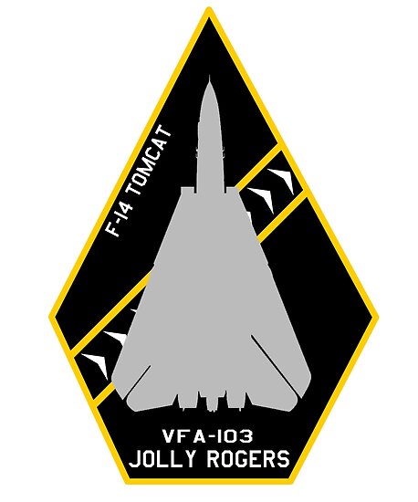 Pósters «VFA-103 "Jolly Rogers" F-14 Tomcat "Patch" Design» de ...