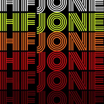"Hfjone Vintage " Sticker for Sale by CalvinOOW | Redbubble