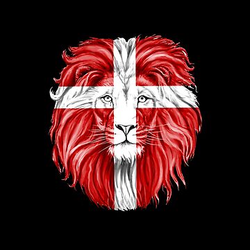 "lion Flag Of Denmark , Denmark lion , Denmark gift , Denmark womens ...
